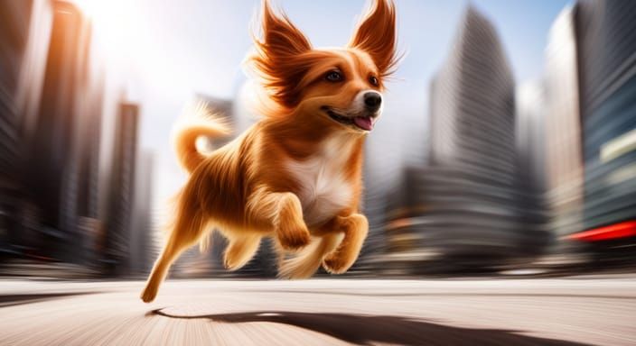 Running Dog - AI Generated Artwork - NightCafe Creator