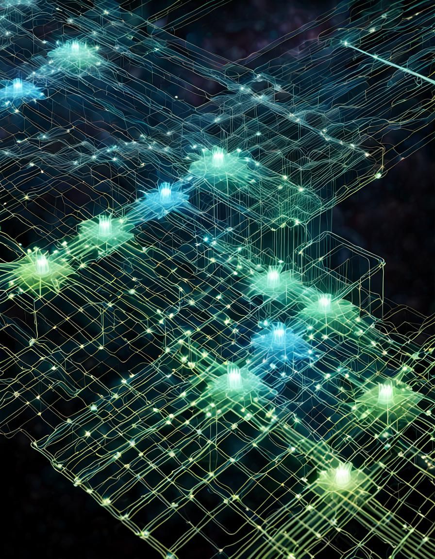 Luminescent memory network - AI Generated Artwork - NightCafe Creator