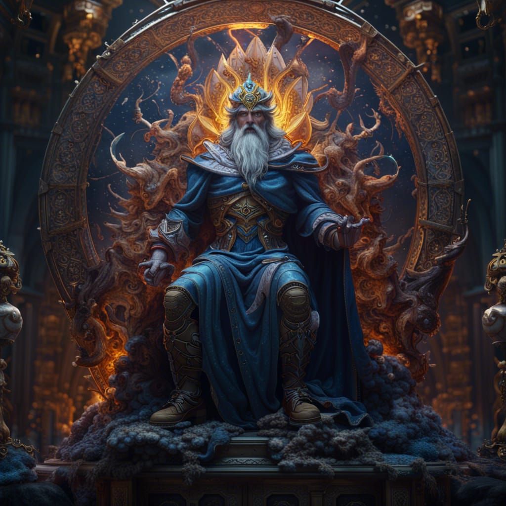 Ohm, God of knowledge - AI Generated Artwork - NightCafe Creator