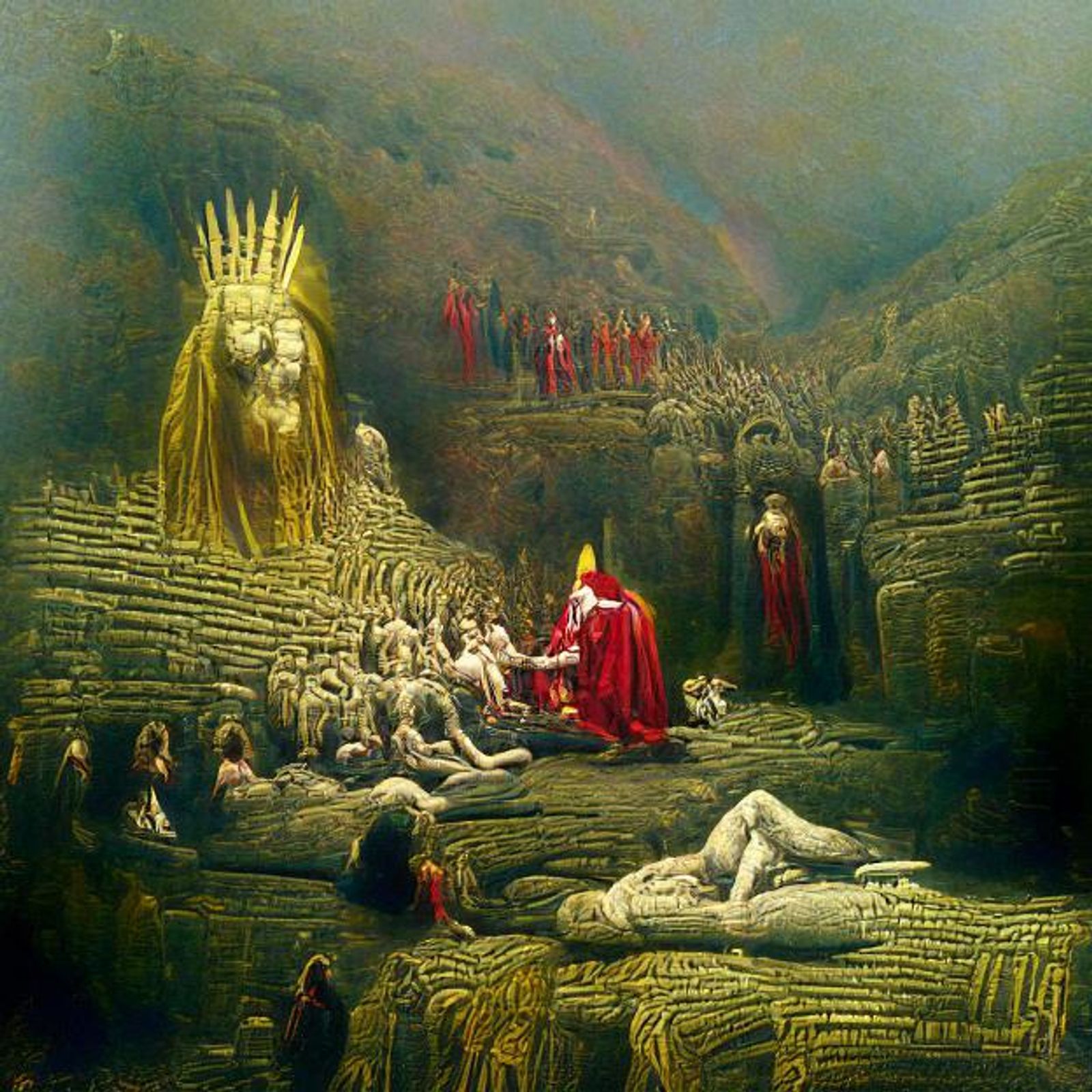 Human sacrifice at the altar of profit - AI Generated Artwork ...