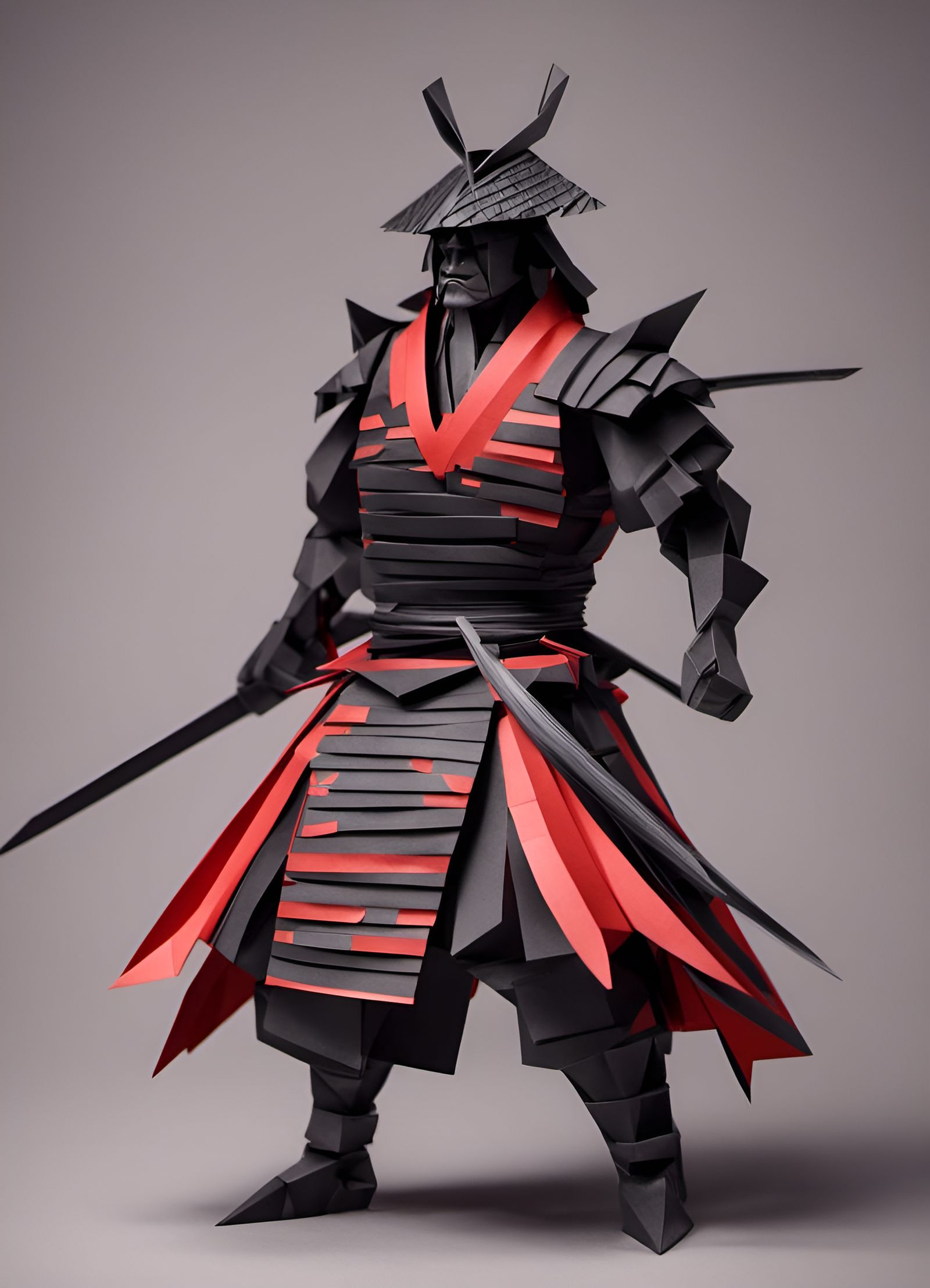 Origami Samurai - AI Generated Artwork - NightCafe Creator