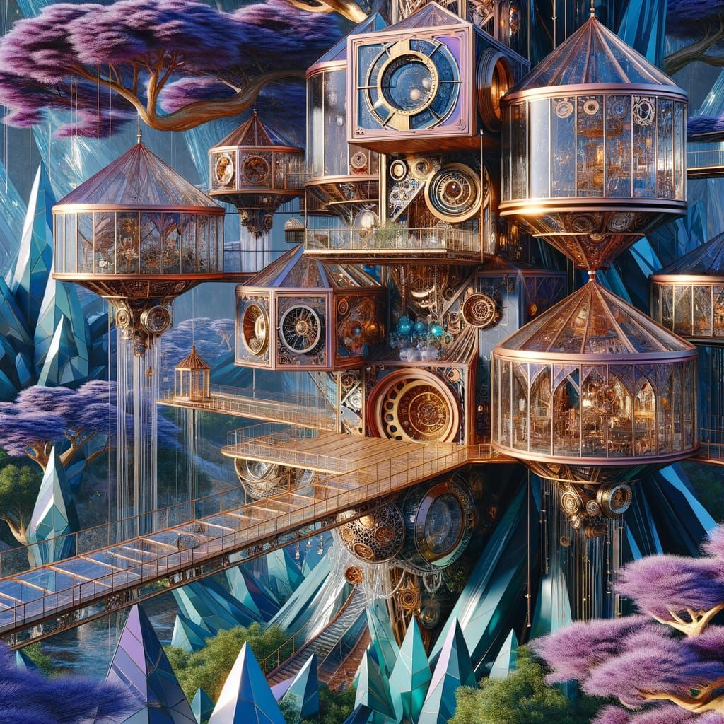 Clockwork home - AI Generated Artwork - NightCafe Creator