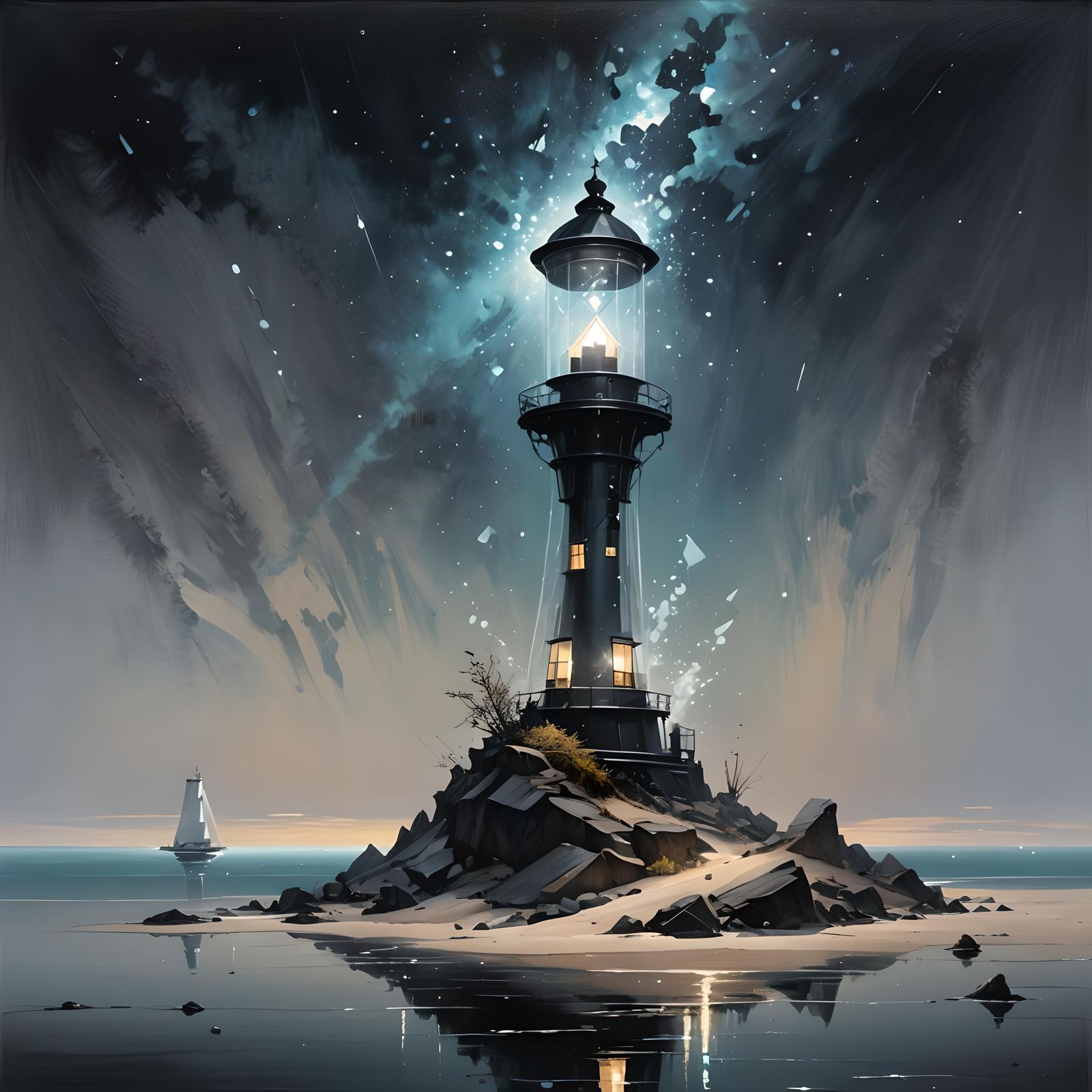 The Lighthouse - AI Generated Artwork - NightCafe Creator