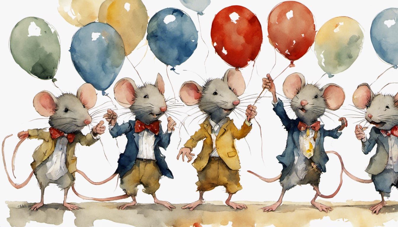 Party mouse - AI Generated Artwork - NightCafe Creator