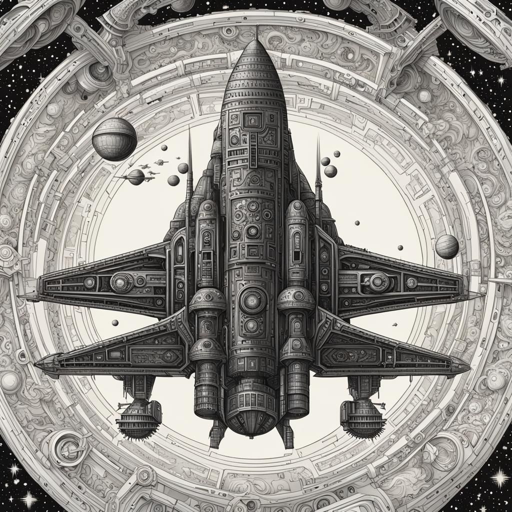 Spaceship - AI Generated Artwork - NightCafe Creator