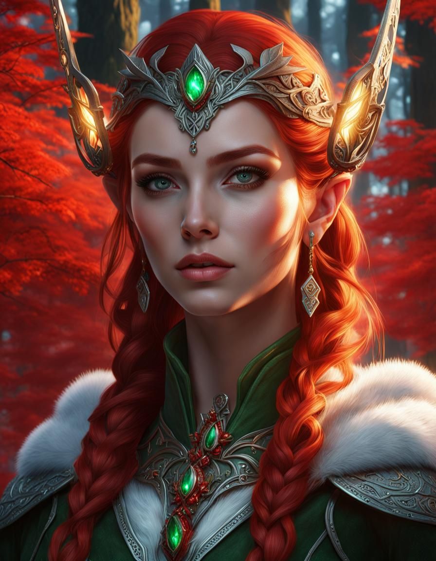 Winter Elf (I) - AI Generated Artwork - NightCafe Creator