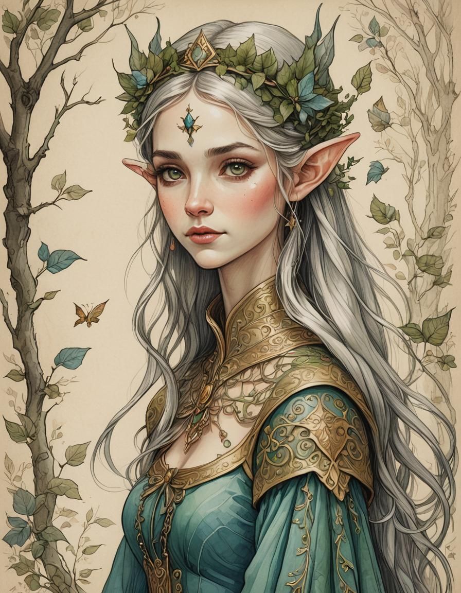 Elethala, Princess of the North Elves - AI Generated Artwork ...