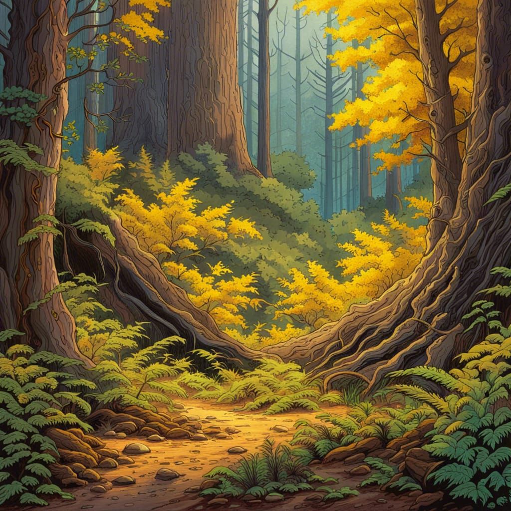 The Overgrown Path - AI Generated Artwork - NightCafe Creator