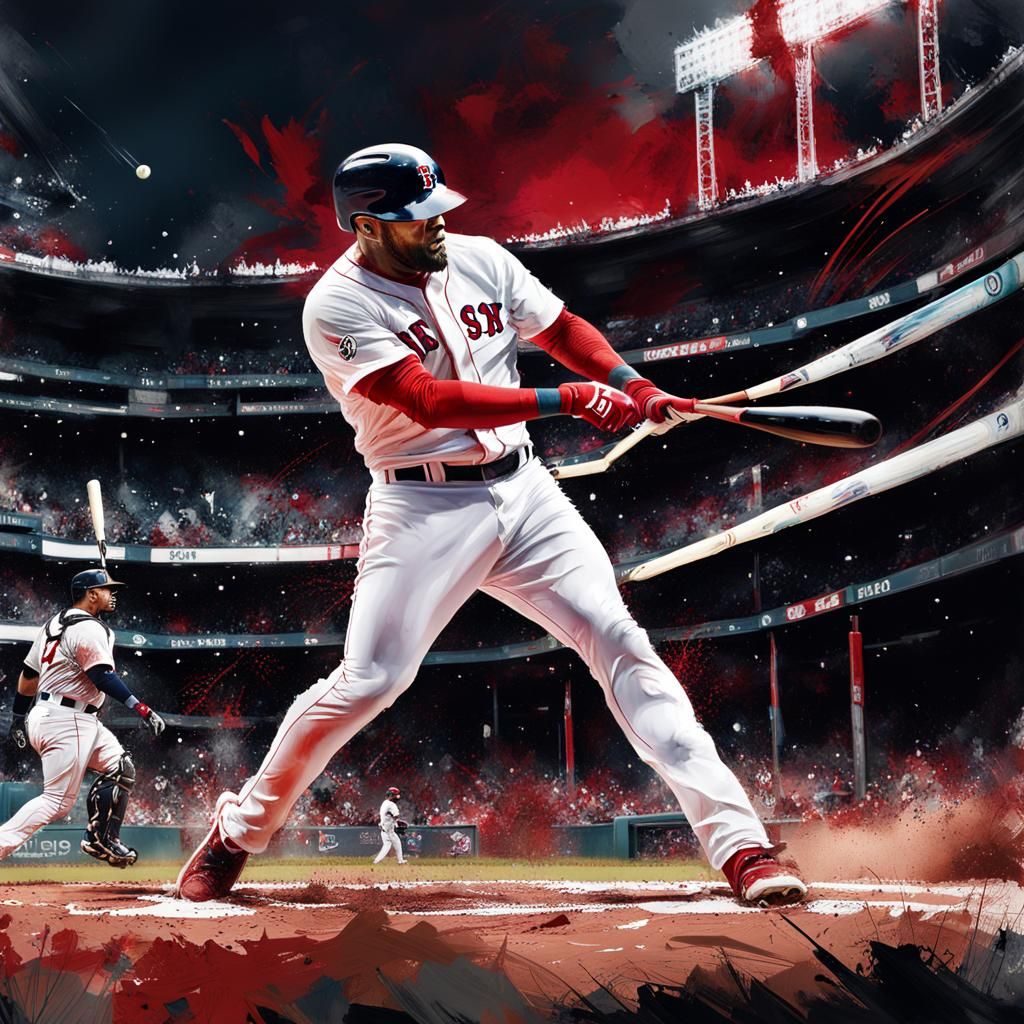 hitting a home run - AI Generated Artwork - NightCafe Creator