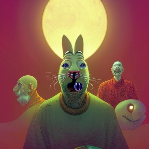 Rabbit-like creature and co - AI Generated Artwork - NightCafe Creator