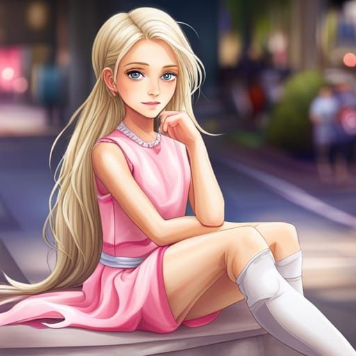 A beautiful ten year girl - AI Generated Artwork - NightCafe Creator