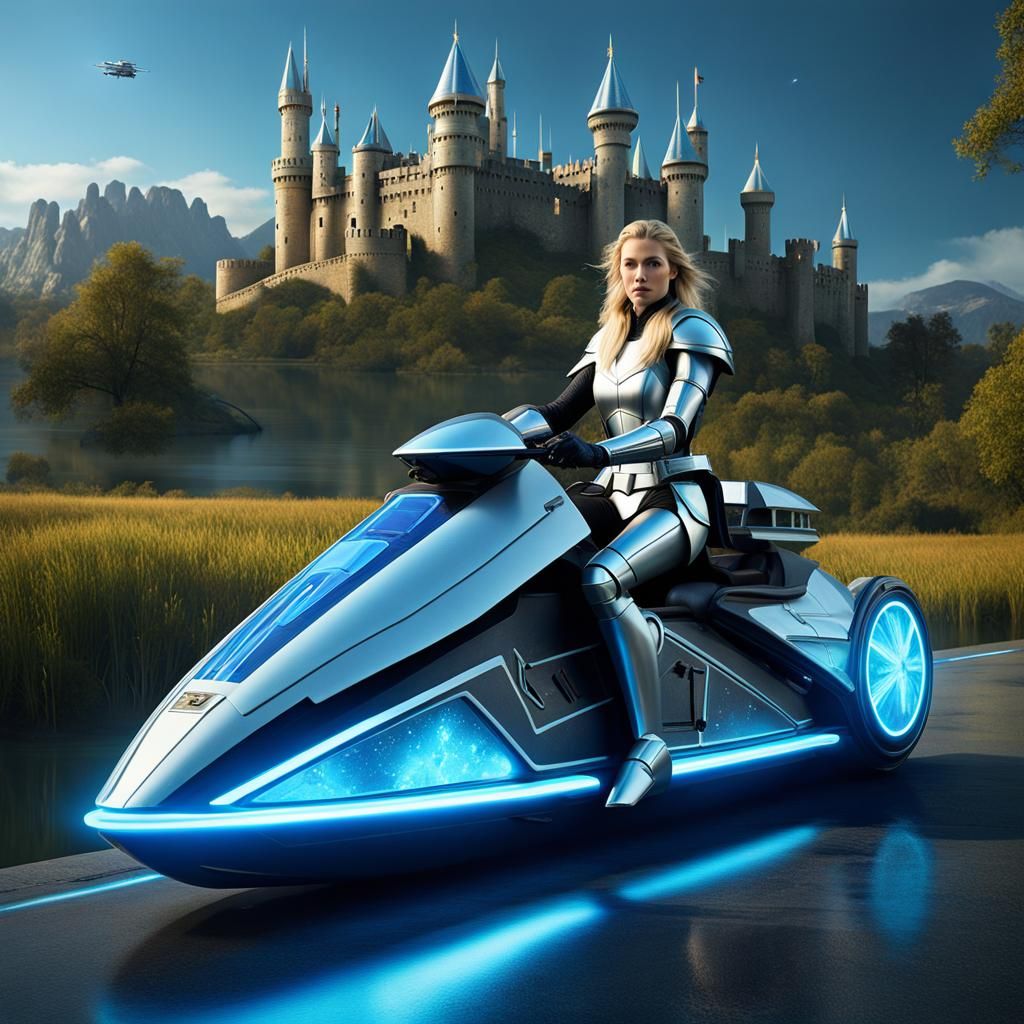 Beautiful Knight Rider. - AI Generated Artwork - NightCafe Creator