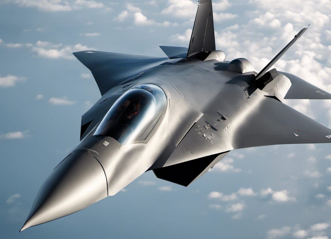 A 6th generation fighter jet - AI Generated Artwork - NightCafe Creator