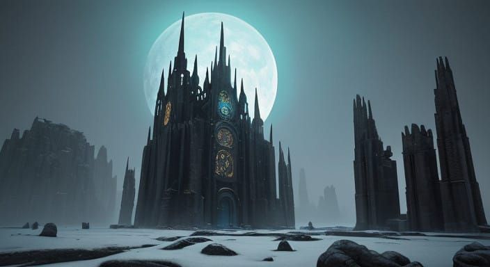 Time Machine Academy in Cyberpunk Aesthetic - AI Art