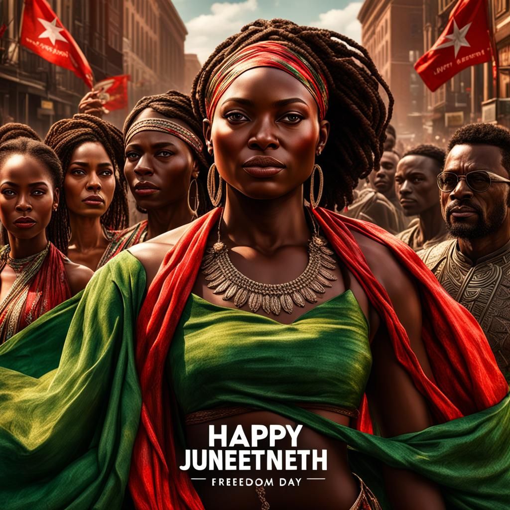 HAPPY JUNETEENTH: FREEDOM DAY - AI Generated Artwork - NightCafe Creator