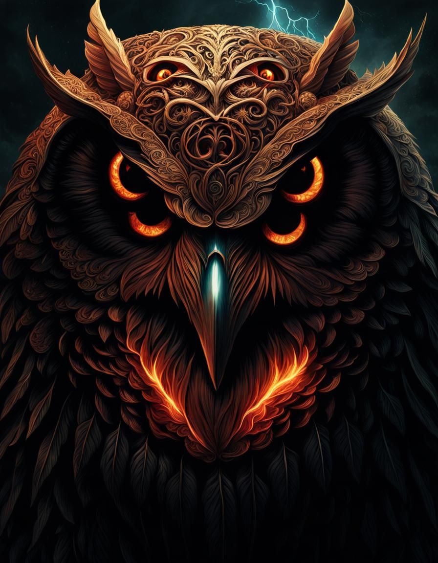 Emperor Alien Owl - AI Generated Artwork - NightCafe Creator