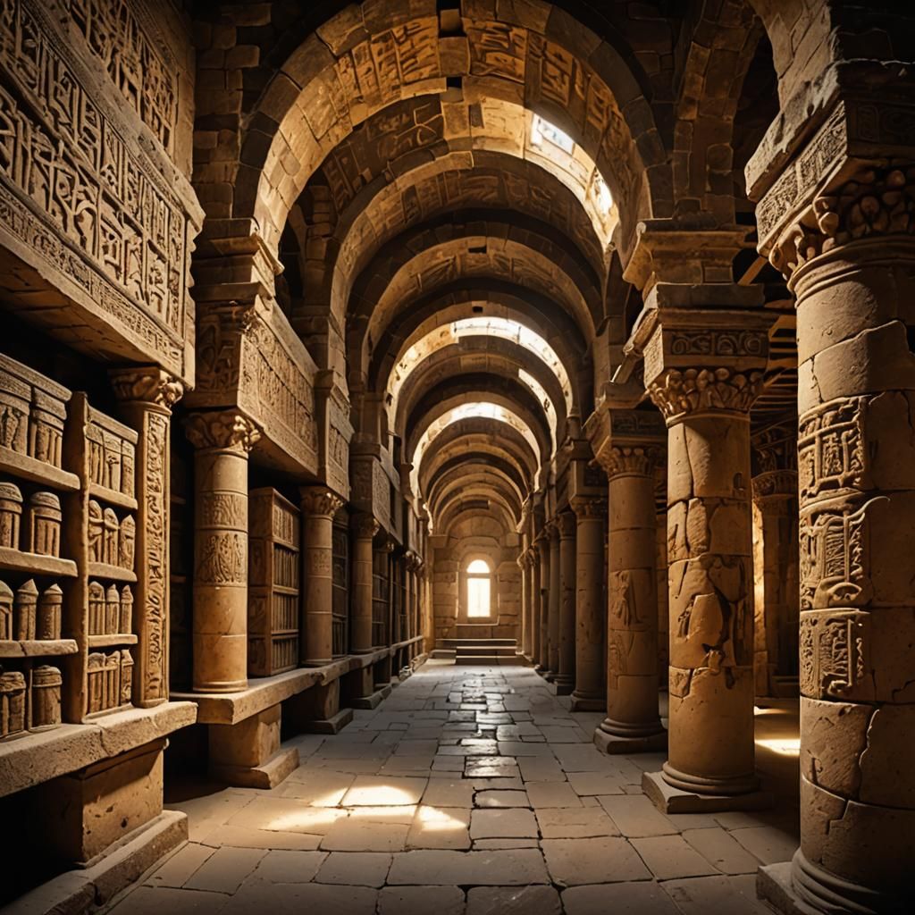 Repository of Ancient Wisdom - AI Generated Artwork - NightCafe Creator