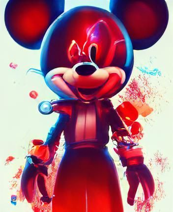 Cyberpunk Mickey Mouse - AI Generated Artwork - NightCafe Creator