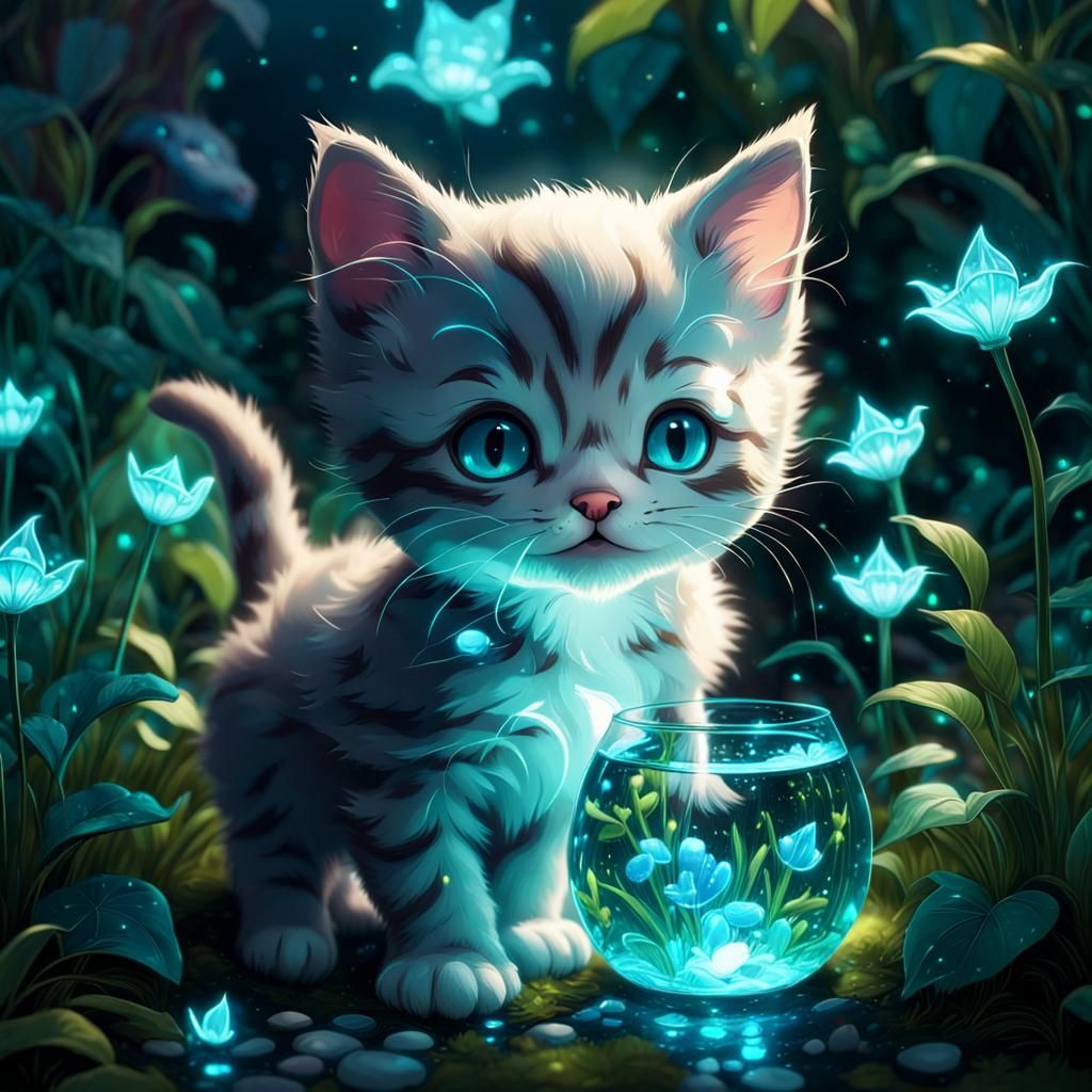 Cute mystery kitty 😺 - AI Generated Artwork - NightCafe Creator