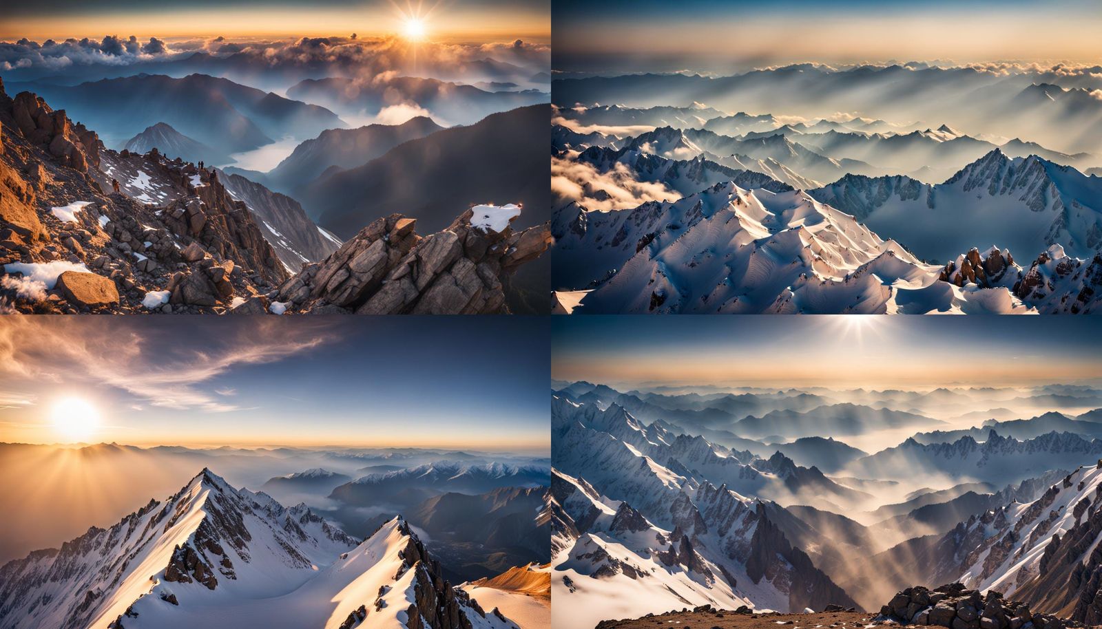 spectacular view from the highest point on earth. - AI Generated ...