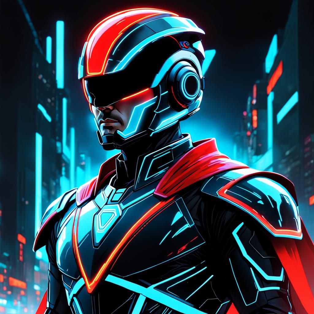 Male Avatar In TRON - AI Generated Artwork - NightCafe Creator