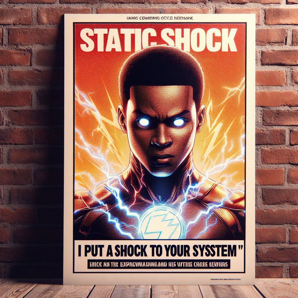 Static Shock Comic Poster - AI Generated Artwork - NightCafe Creator