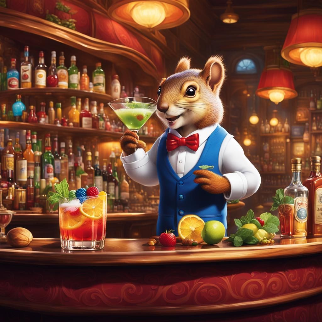 Squirrels Bar - AI Generated Artwork - NightCafe Creator
