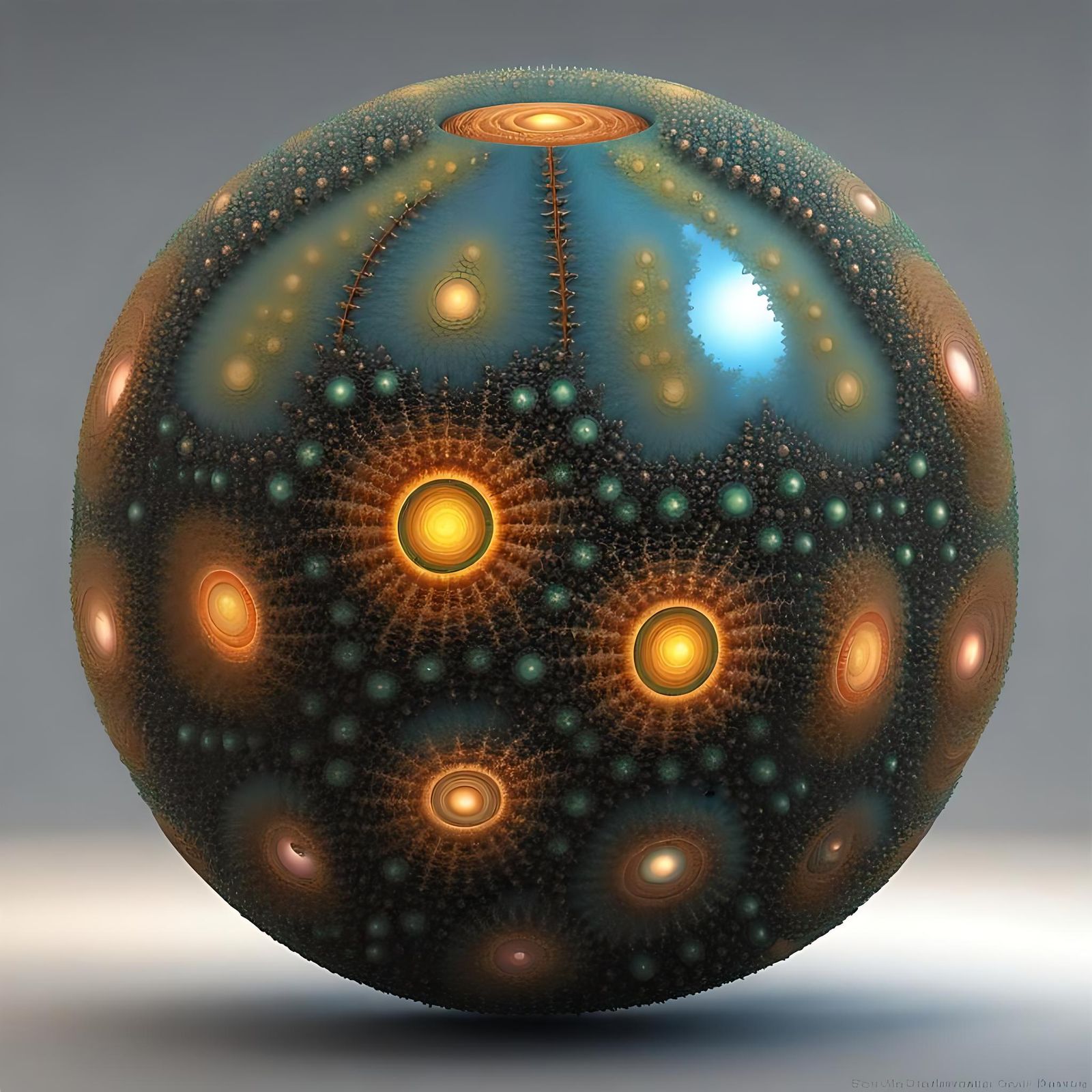 Fractal Sphere (SDXL 1.0 Test) - AI Generated Artwork - NightCafe Creator