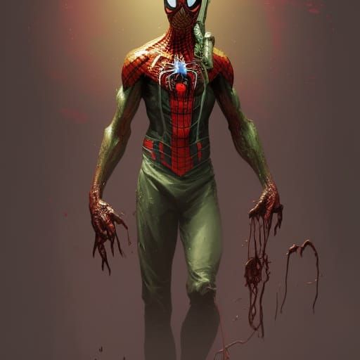 zombie spider-man - AI Generated Artwork - NightCafe Creator