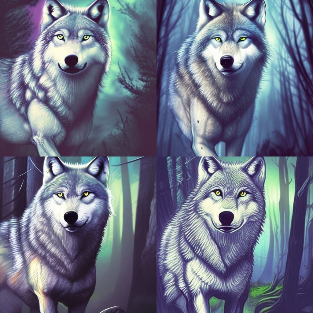 The Wolf's Hallow - AI Generated Artwork - NightCafe Creator