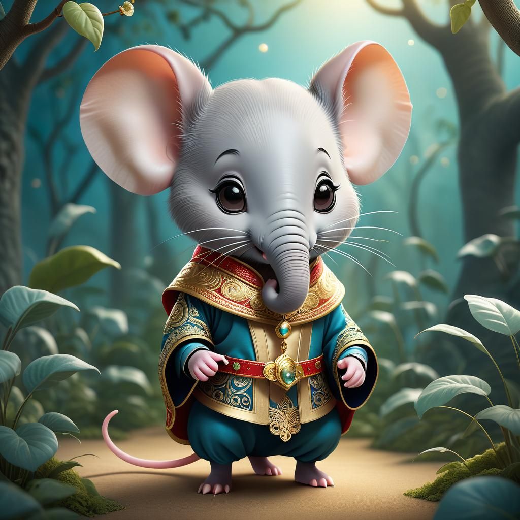 Elephant nose mouse - AI Generated Artwork - NightCafe Creator
