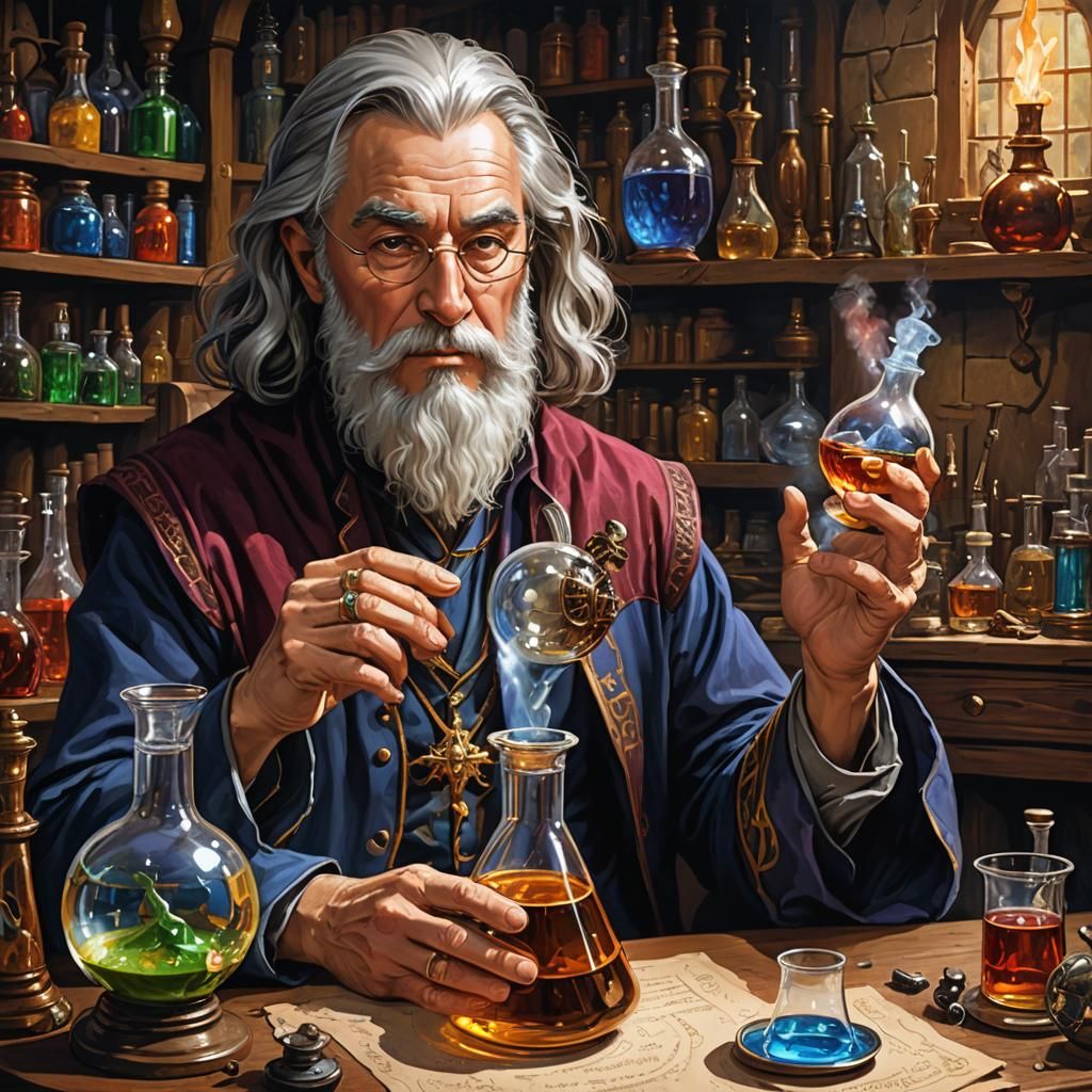 "Alchemy is as much an art as a science." - AI Generated Artwork ...