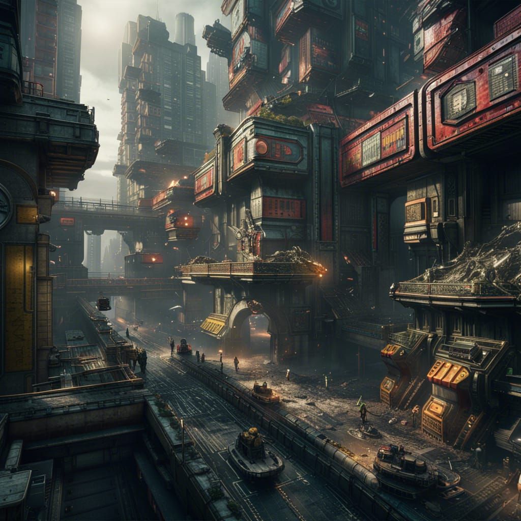 Mega City One - AI Generated Artwork - NightCafe Creator