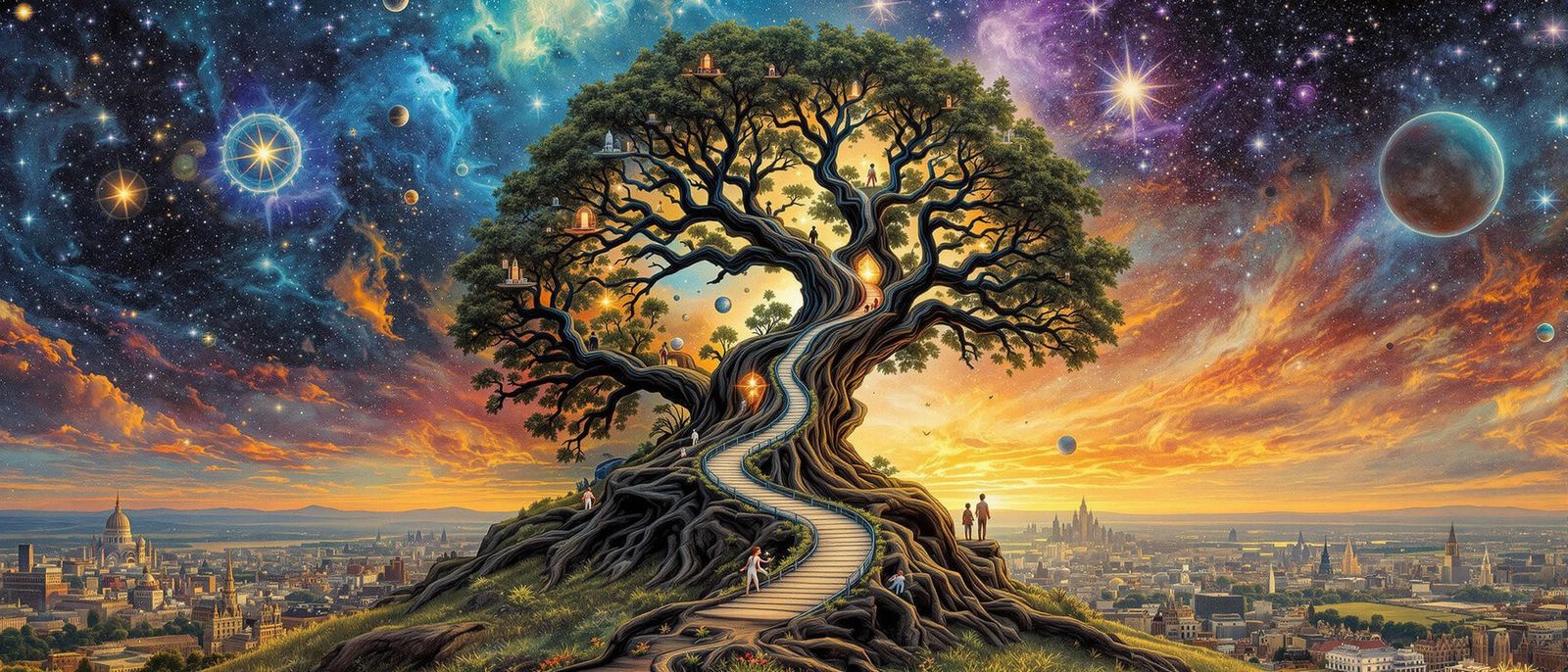 Ancient Spaceman's Helmet Unveils Cosmic Realms in... - AI Art