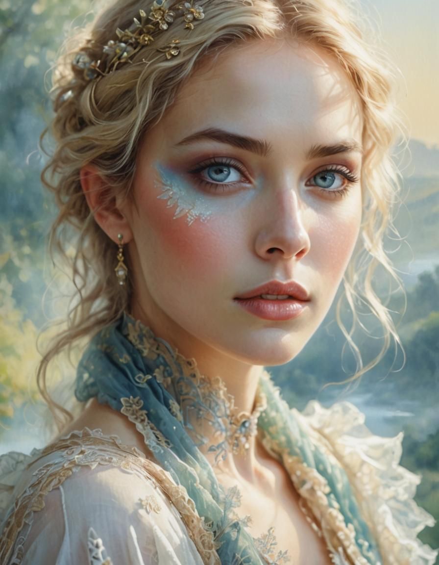 woman portrait - AI Generated Artwork - NightCafe Creator