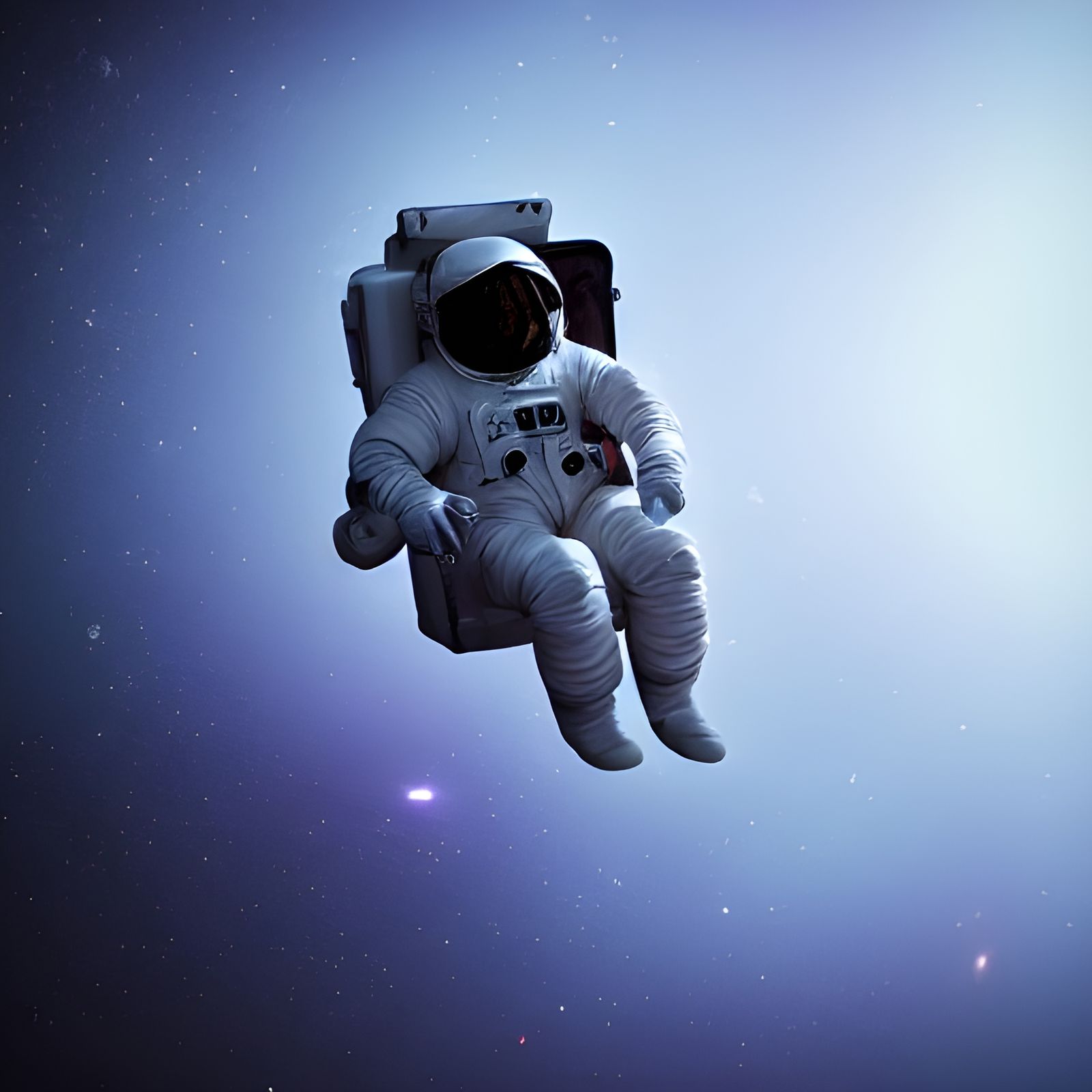 astronaut floating in the infinite space - AI Generated Artwork ...