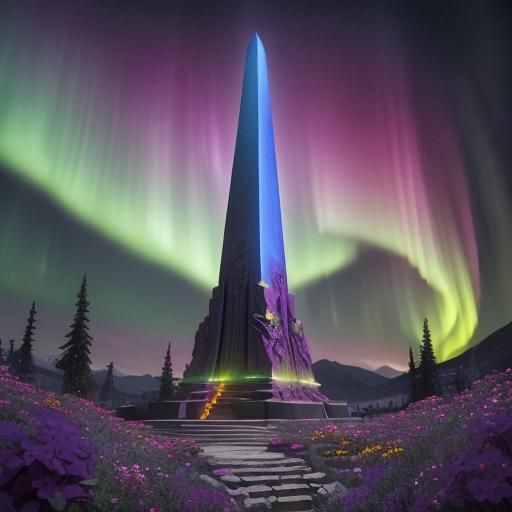 The Obelisk (NTT Challenge) - AI Generated Artwork - NightCafe Creator