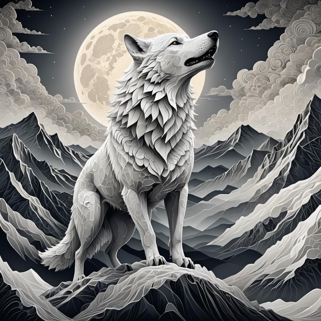 White Wolf - AI Generated Artwork - NightCafe Creator