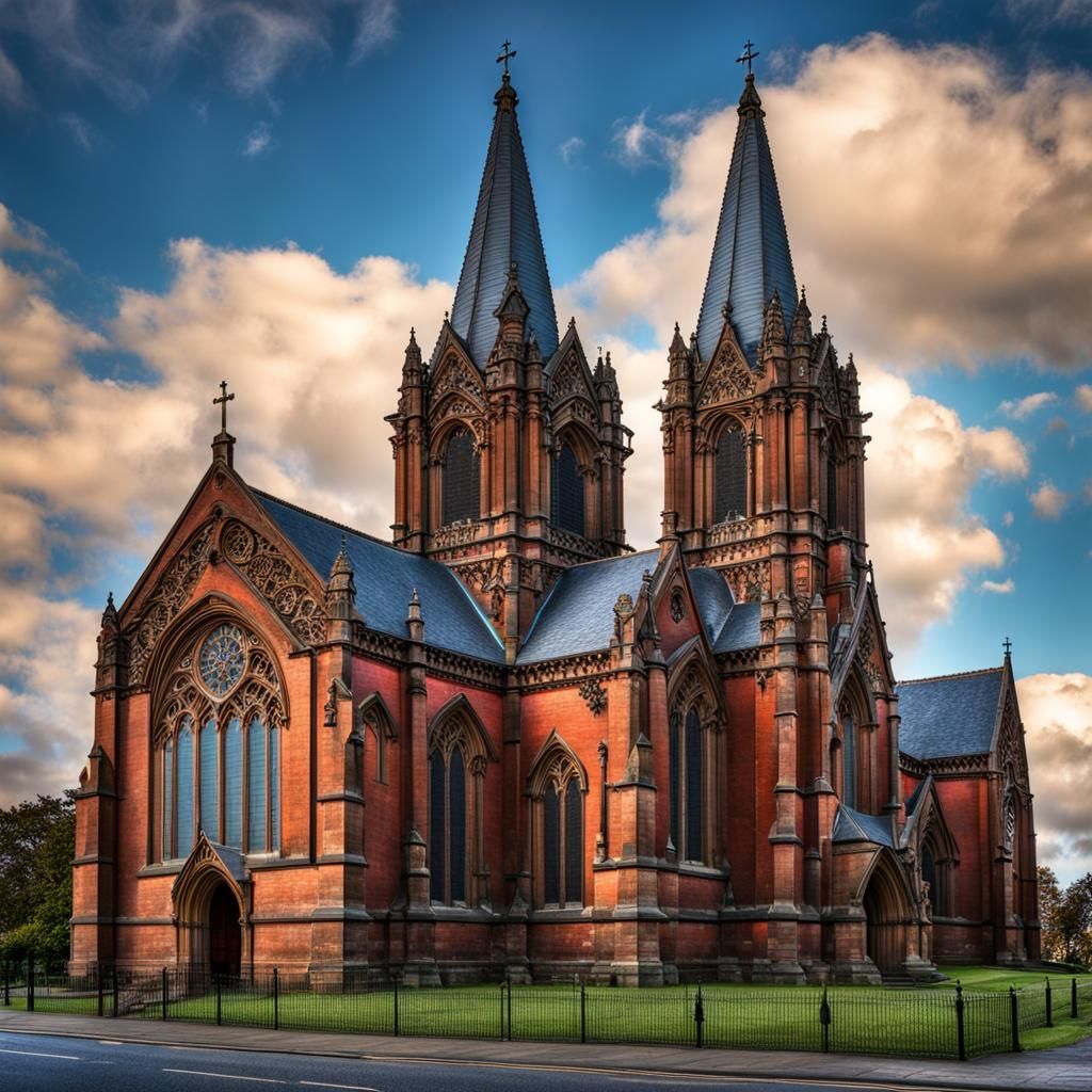 VICTORIAN ENGLISH CHURCH - AI Generated Artwork - NightCafe Creator