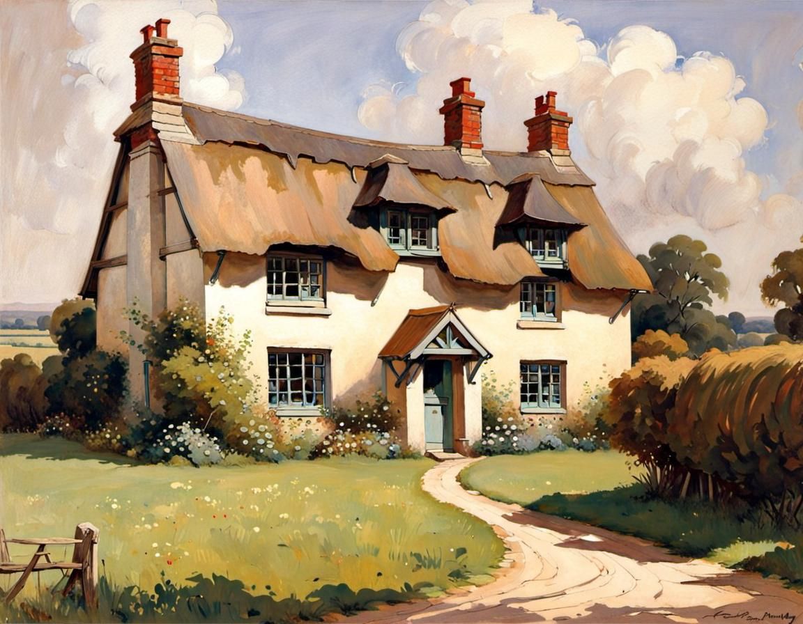 English Cottage - AI Generated Artwork - NightCafe Creator