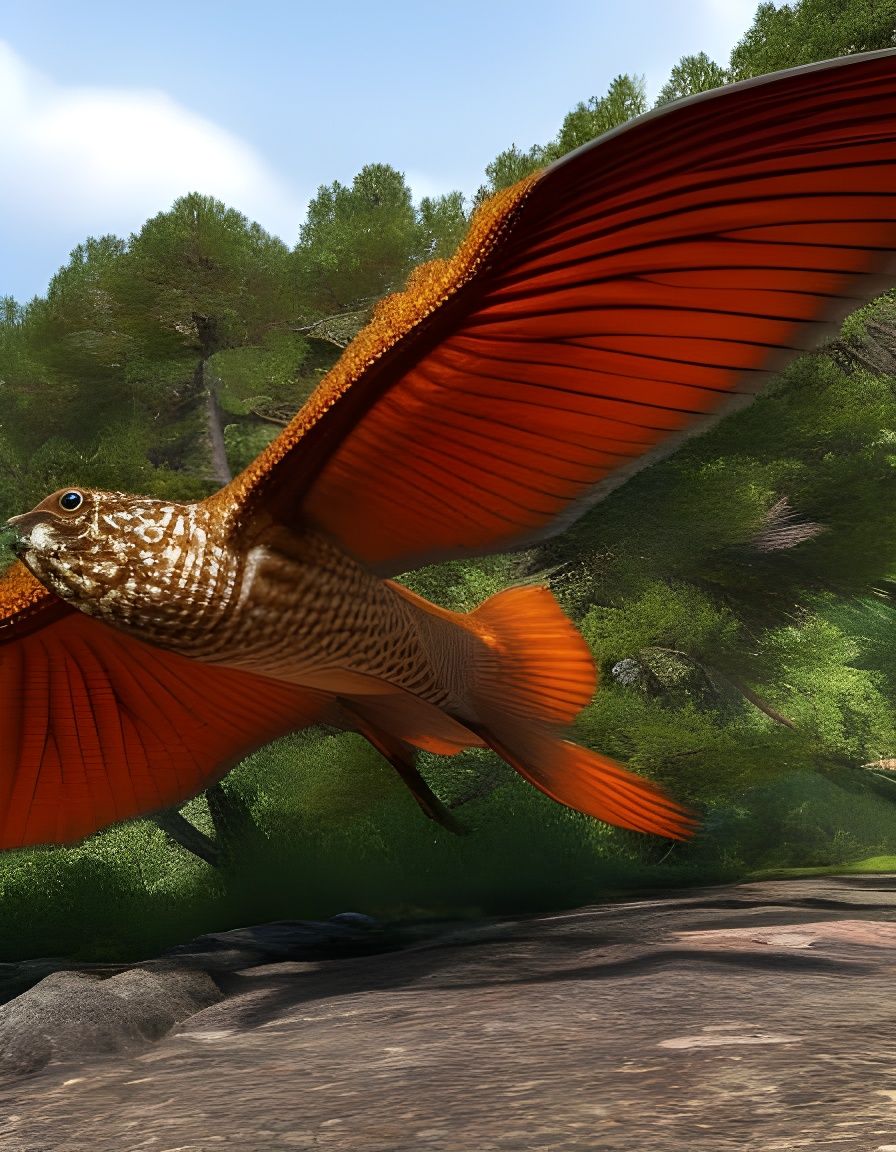 🐠Prehistoric Flying Fish🐡 - AI Generated Artwork - NightCafe Creator