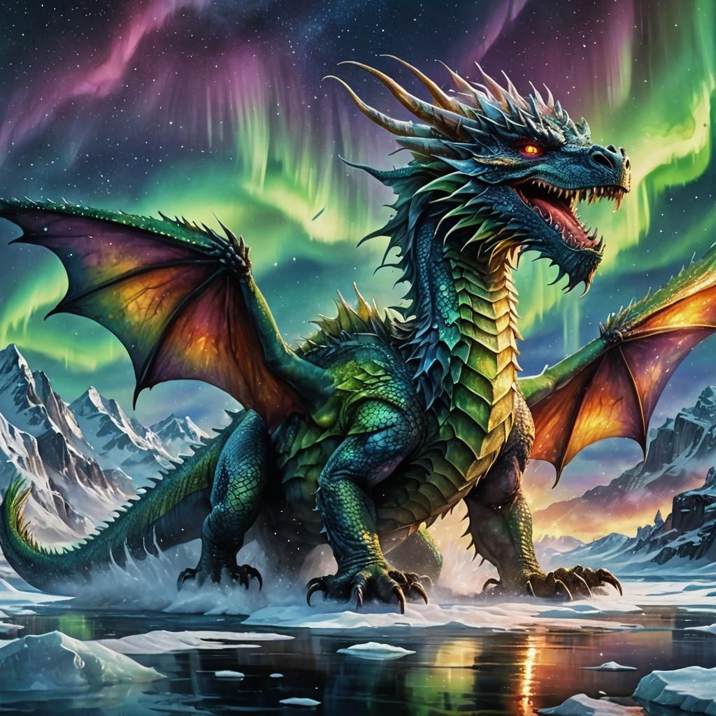 Northern Dragon - AI Generated Artwork - NightCafe Creator