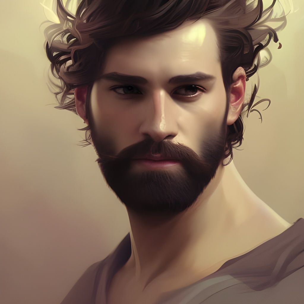 The beauty of a man - AI Generated Artwork - NightCafe Creator