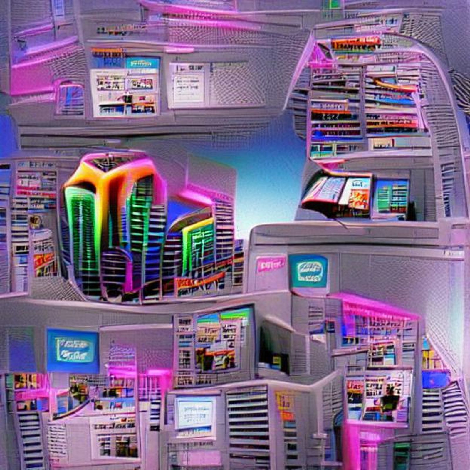 90s Computer City AI Generated Artwork NightCafe Creator 90s-computer-city-ai-generated-artwork-nightcafe-creator