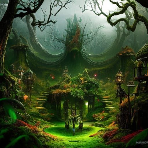 Apocalyptic Forest Wonderland - AI Generated Artwork - NightCafe Creator