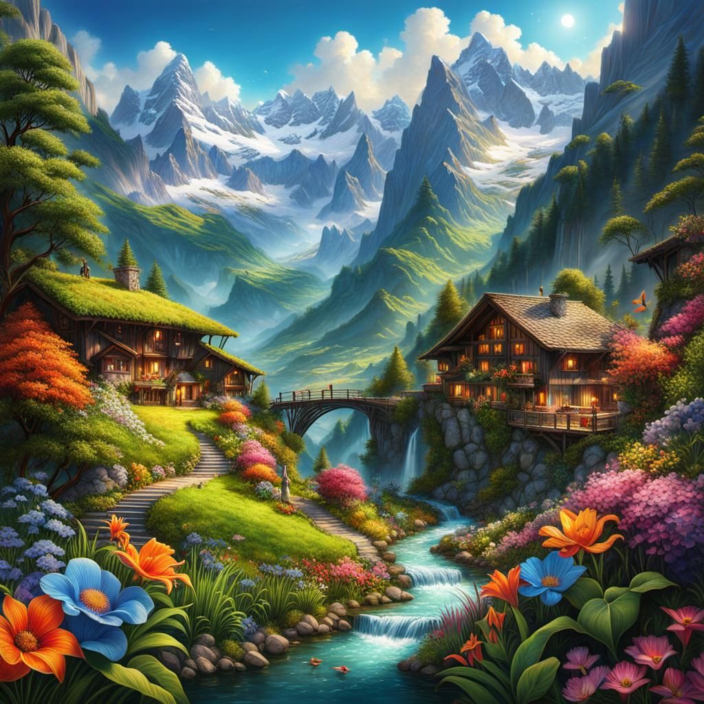 Yodel country - AI Generated Artwork - NightCafe Creator