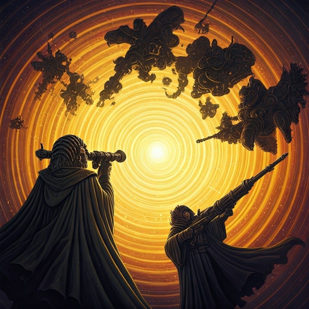 Galactic Magic and Technological Wizardry Clash in... - AI Art