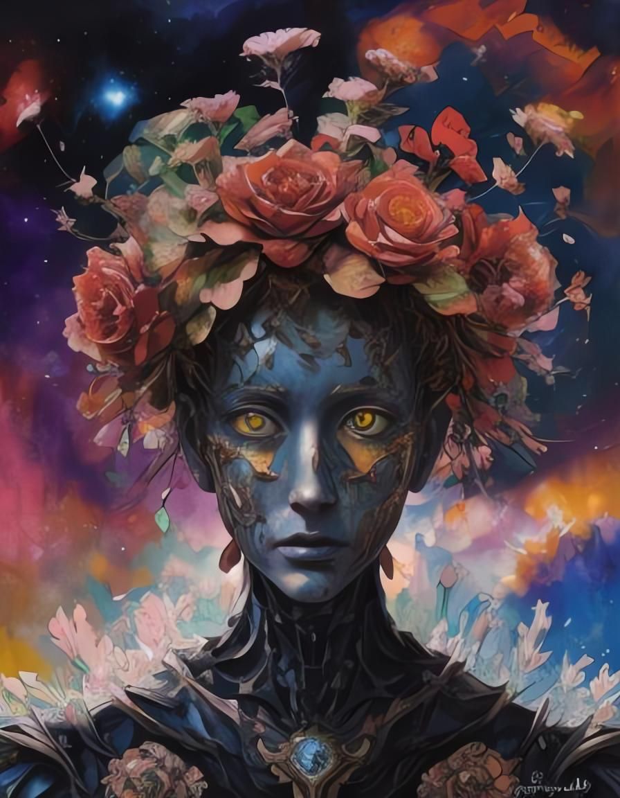 (beautiful hyper detailed aesthetic artwork of a rusted, broken ...