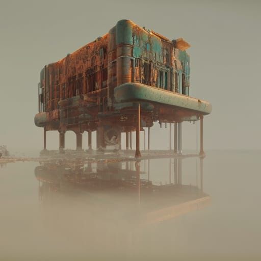 Future Ruins 002 - AI Generated Artwork - NightCafe Creator