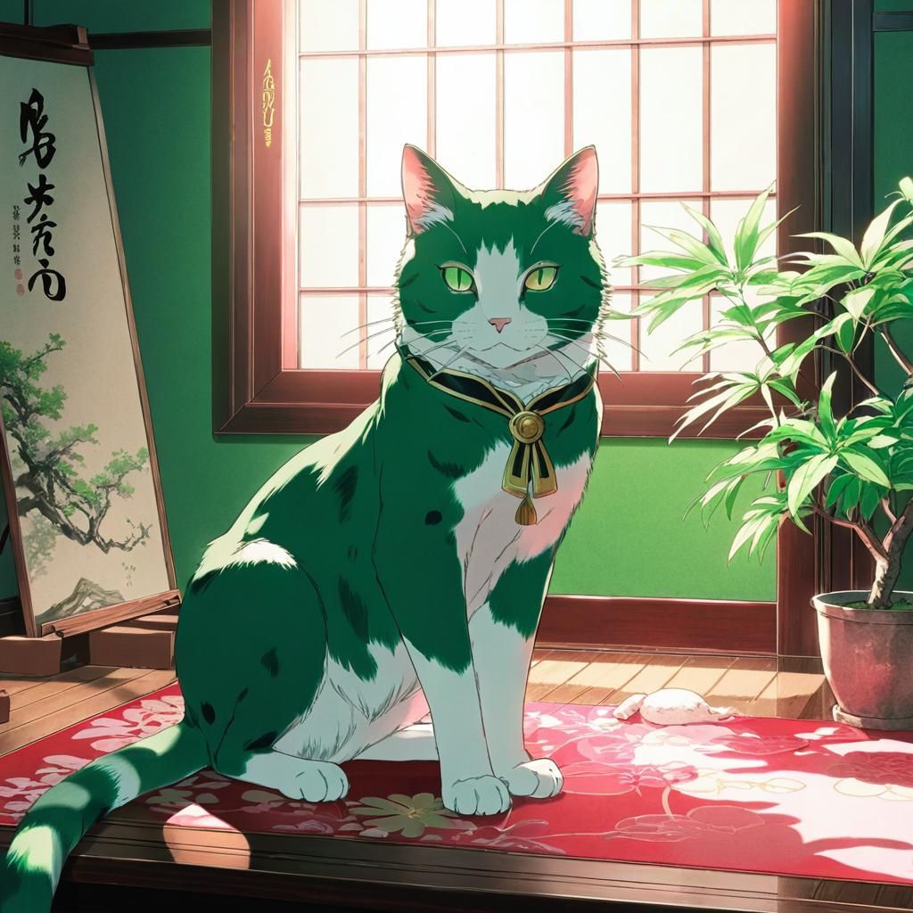 Anime cat - AI Generated Artwork - NightCafe Creator